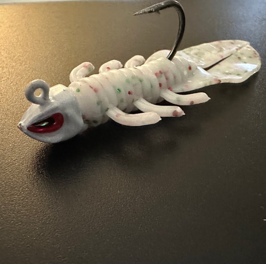 6-pack Mistletoe glow 2.5'' G.O. Bug With 1 3/16oz Custom White Fsh'm ...