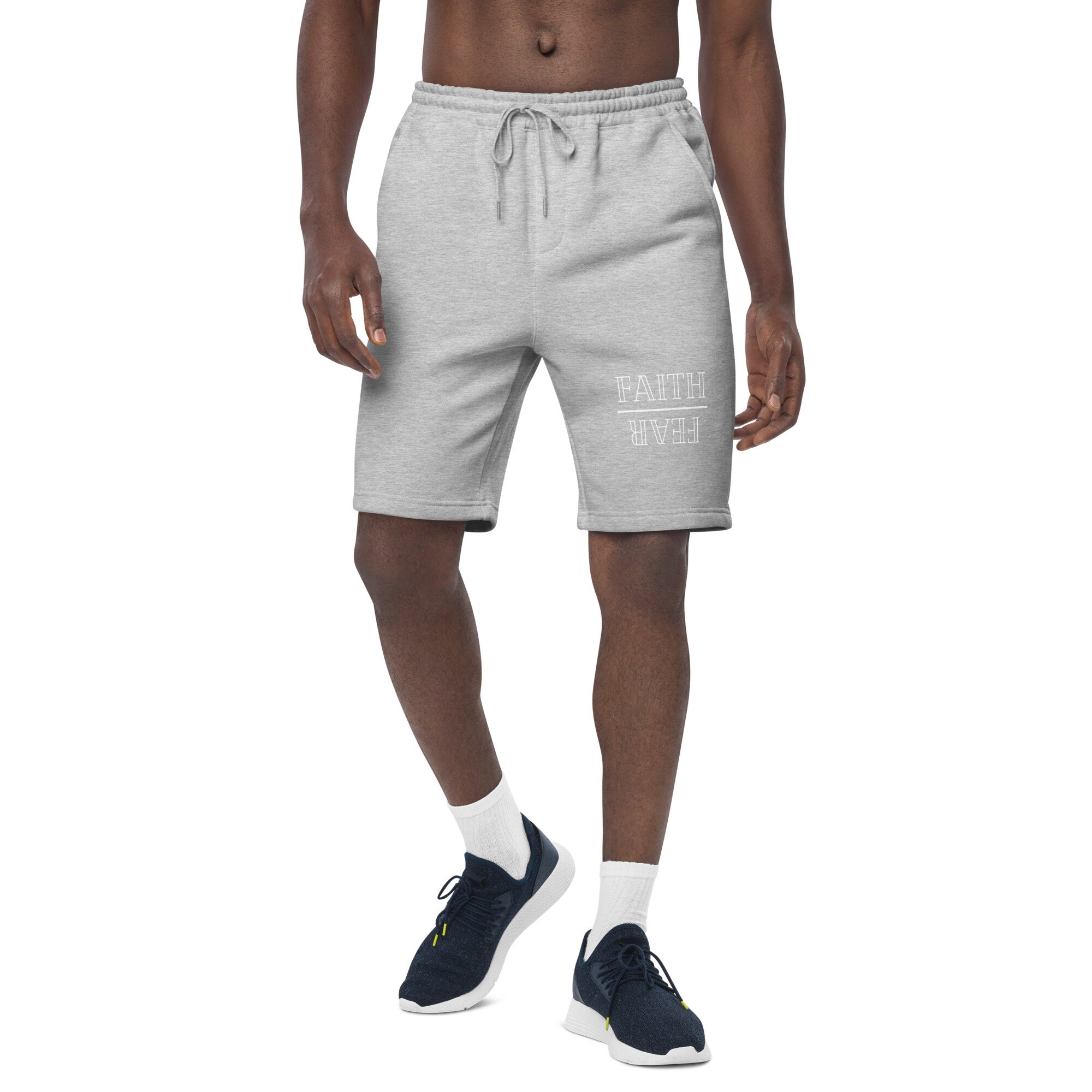 Faith Over Fear Men's Fleece Shorts - Etsy