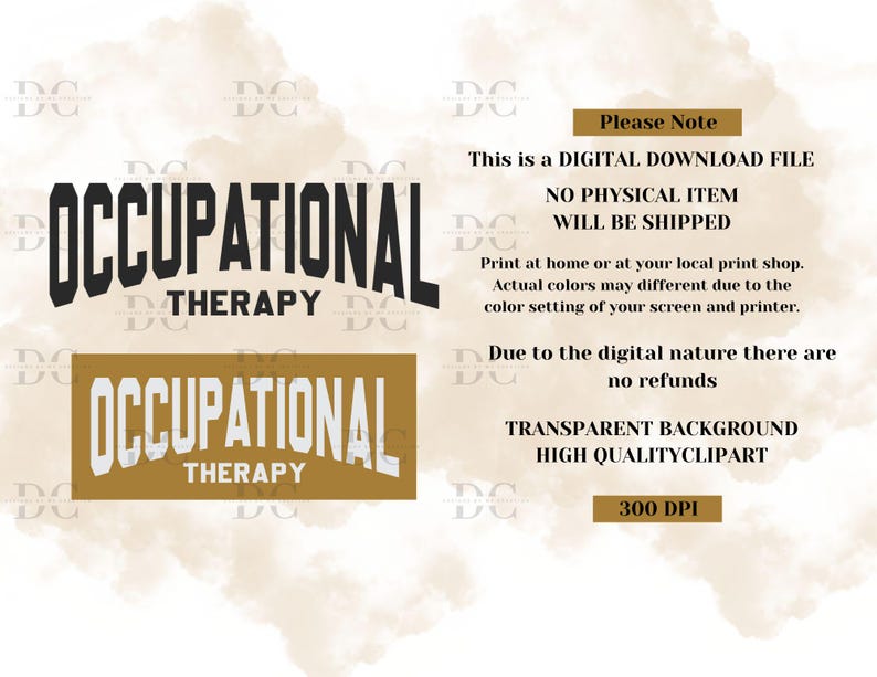 Occupational Therapy SVG Png Jpg Dxf Eps, High Quality Design ...