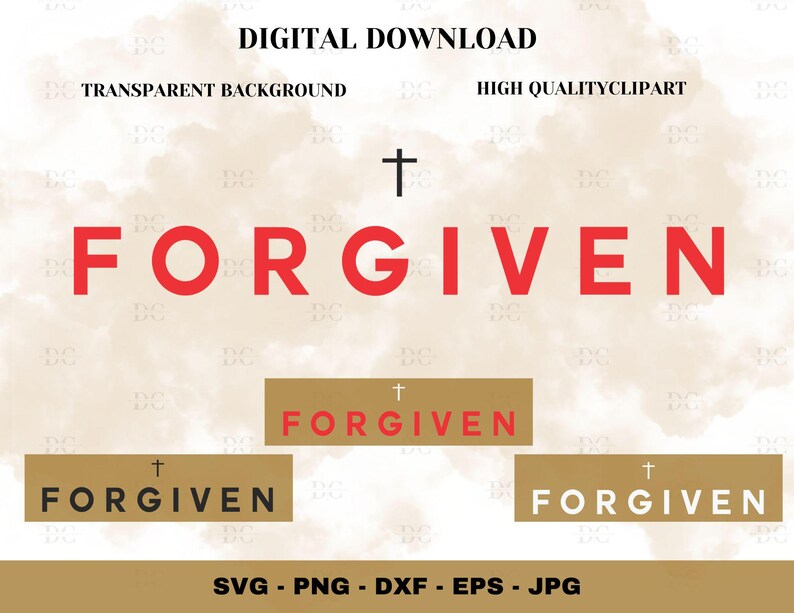 Forgiven, Religious Design, Christian of Jesus, Biblical Quote of ...