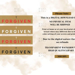 Forgiven, Religious Design, Christian of Jesus, Biblical Quote of ...