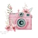 Pink Camera Clipart, Set of 3, PNG, Instant Digital Download ...