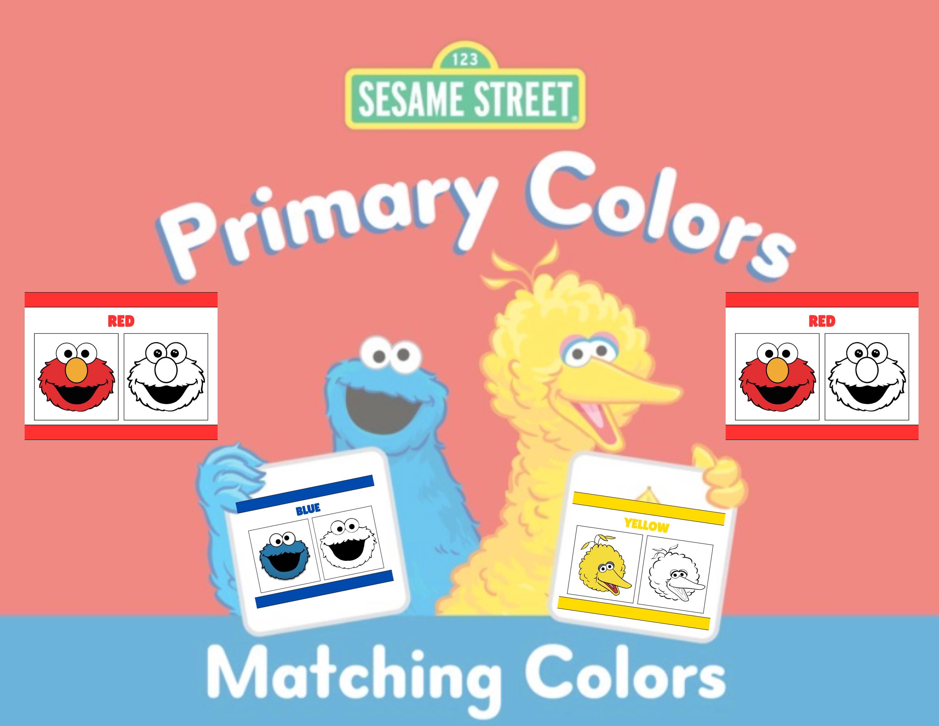 Sesame Street Coloring Activity Sheets - Etsy