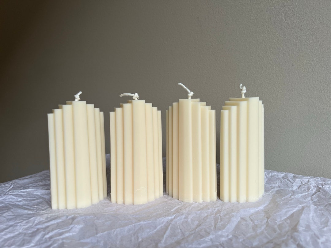 Skyline Pillar Candle | Tower Candle | Geometric Pillar Candle| Home ...