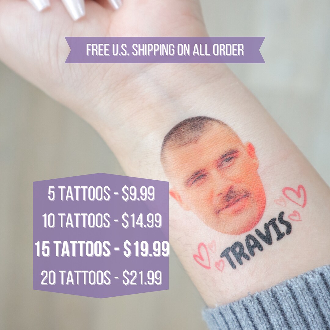 Private Custom Temporary Tattoo (EXPEDITED SHIPPING FEE) - Etsy
