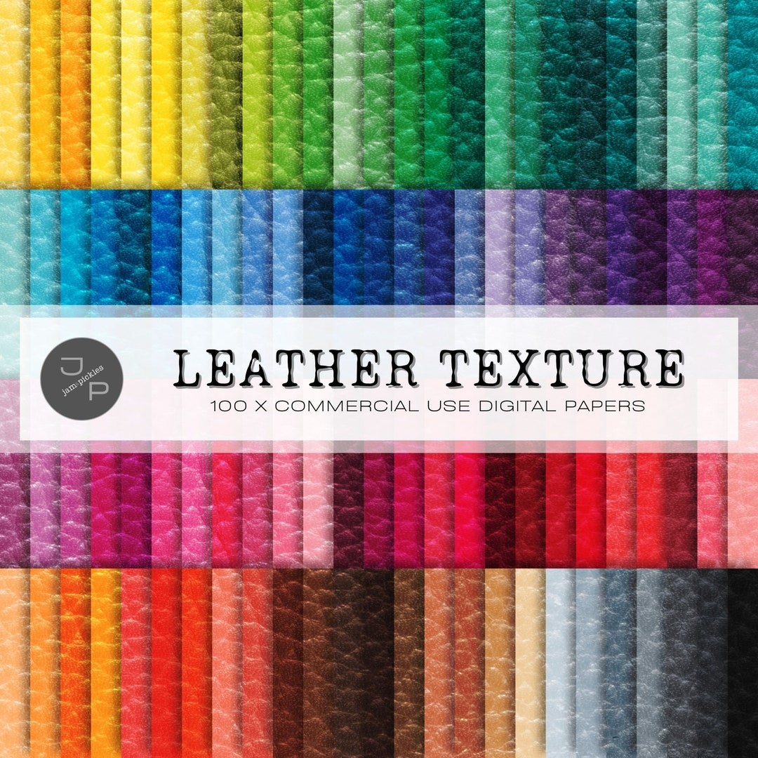 100 Leather Texture Digital Paper, Leather Pattern, Commercial Use ...