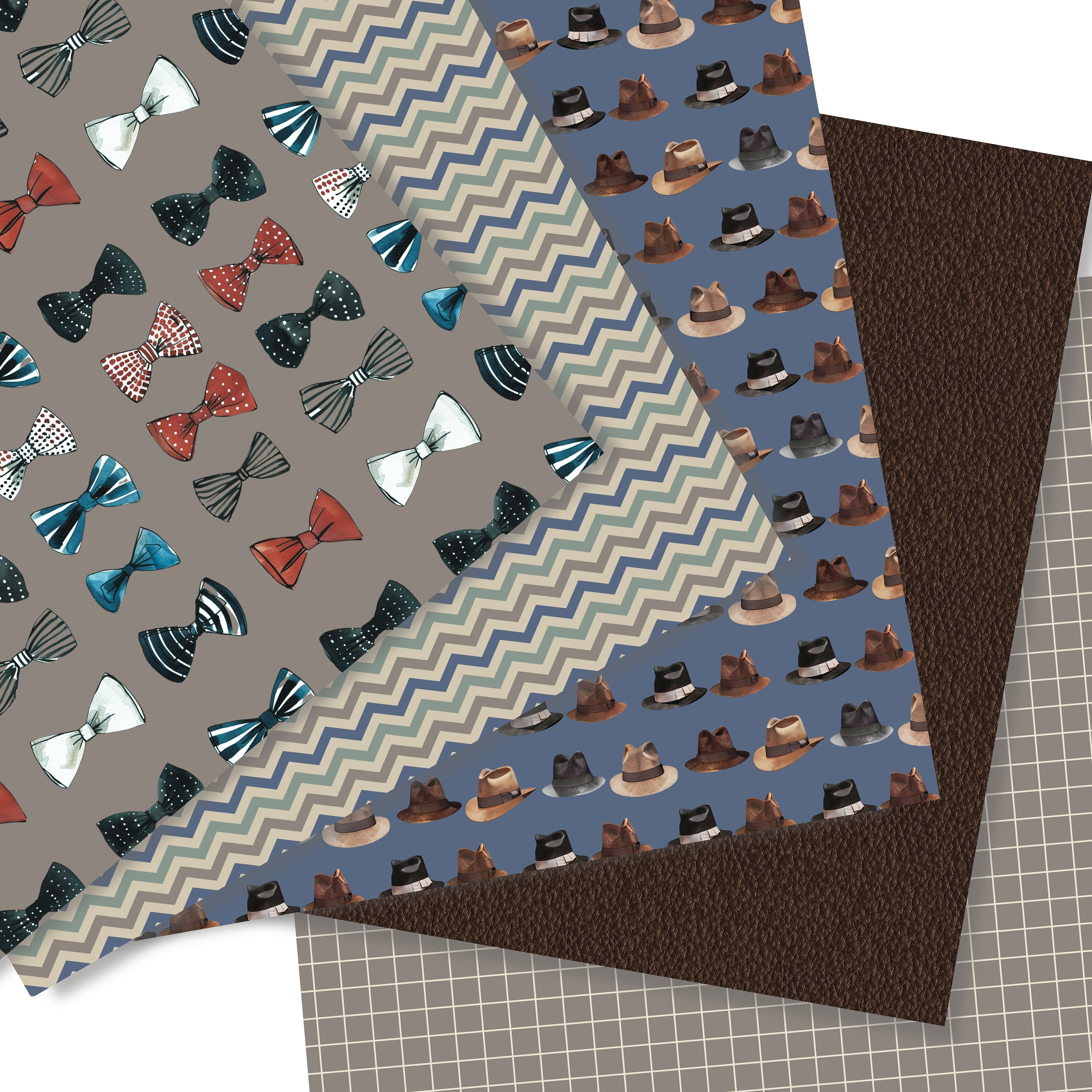 Masculine Digital Paper Pack, Seamless Design, Instant Download ...