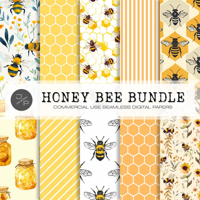 Honey Bees Wallpaper - Etsy