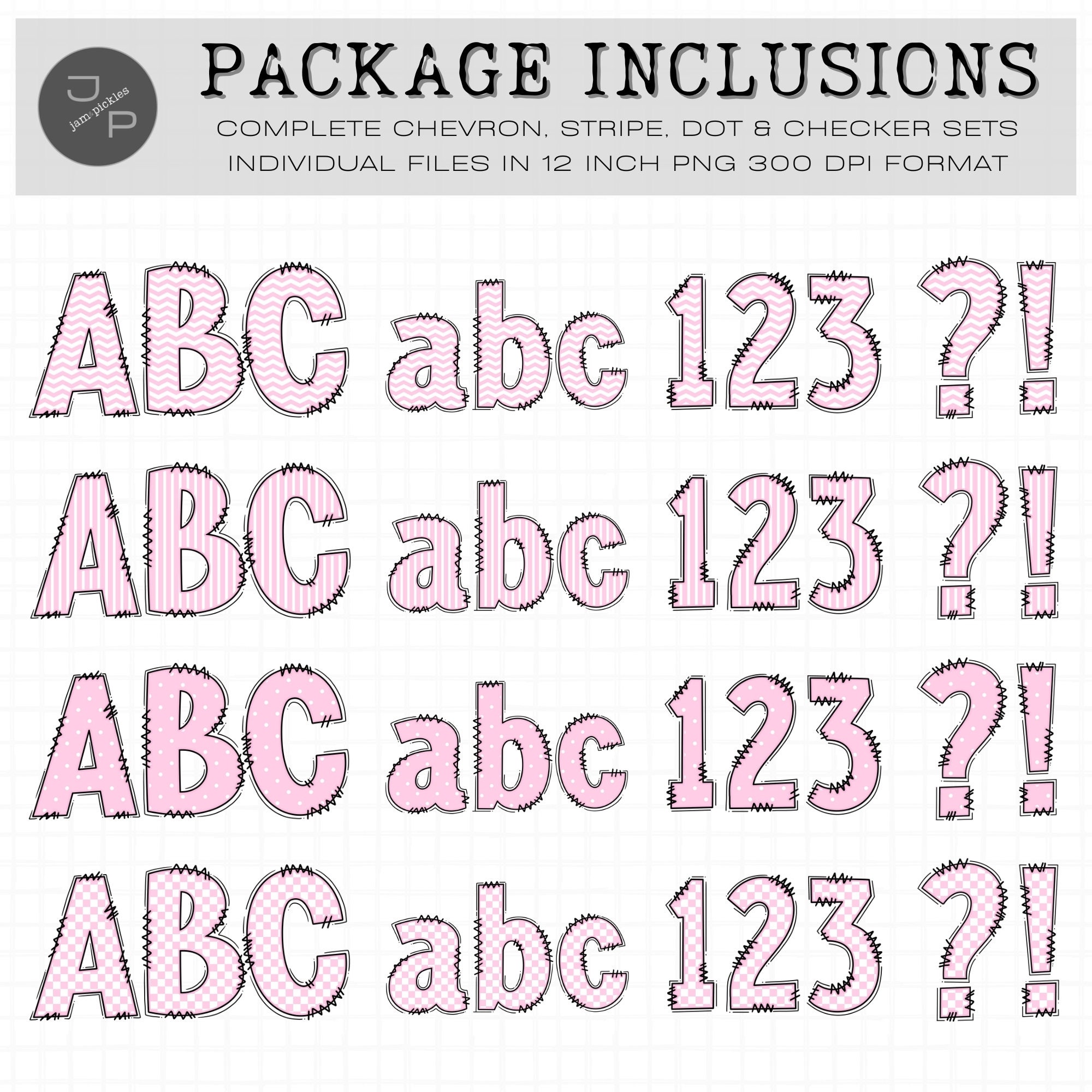 Ultimate Pastel 17 Alphabet Letters PNG Bundle, Hand Drawn Doodle ...