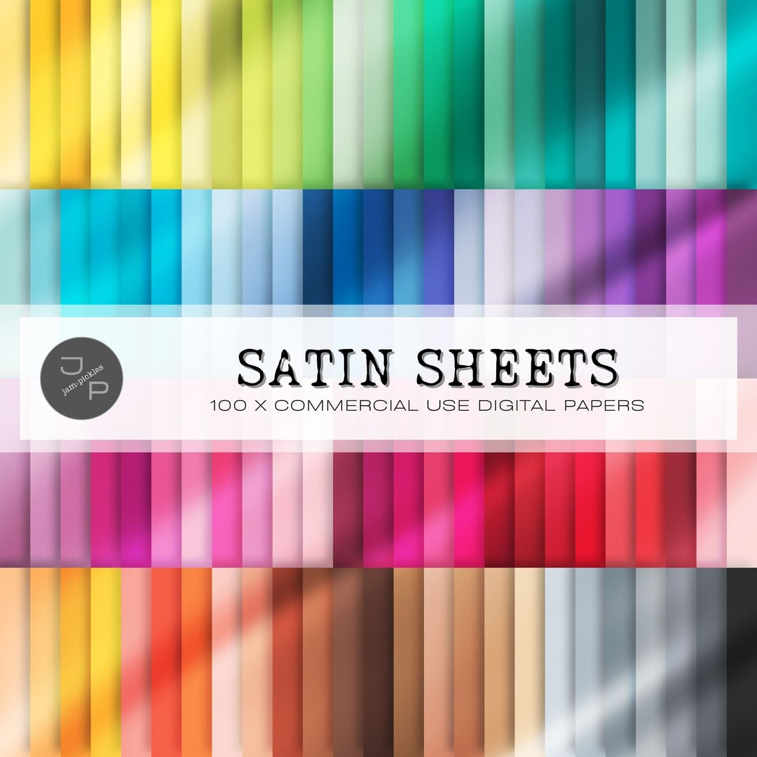 100 Satin Sheet Texture Digital Paper, Satin Fabric, Commercial Use ...