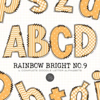 Earthy Boho 1419 Alphabet Letters PNG Bundle, Hand Drawn Doodle Letters ...