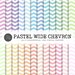 Wide Chevron Digital Paper Pattern, Seamless Paper, 24 Pastel Color ...