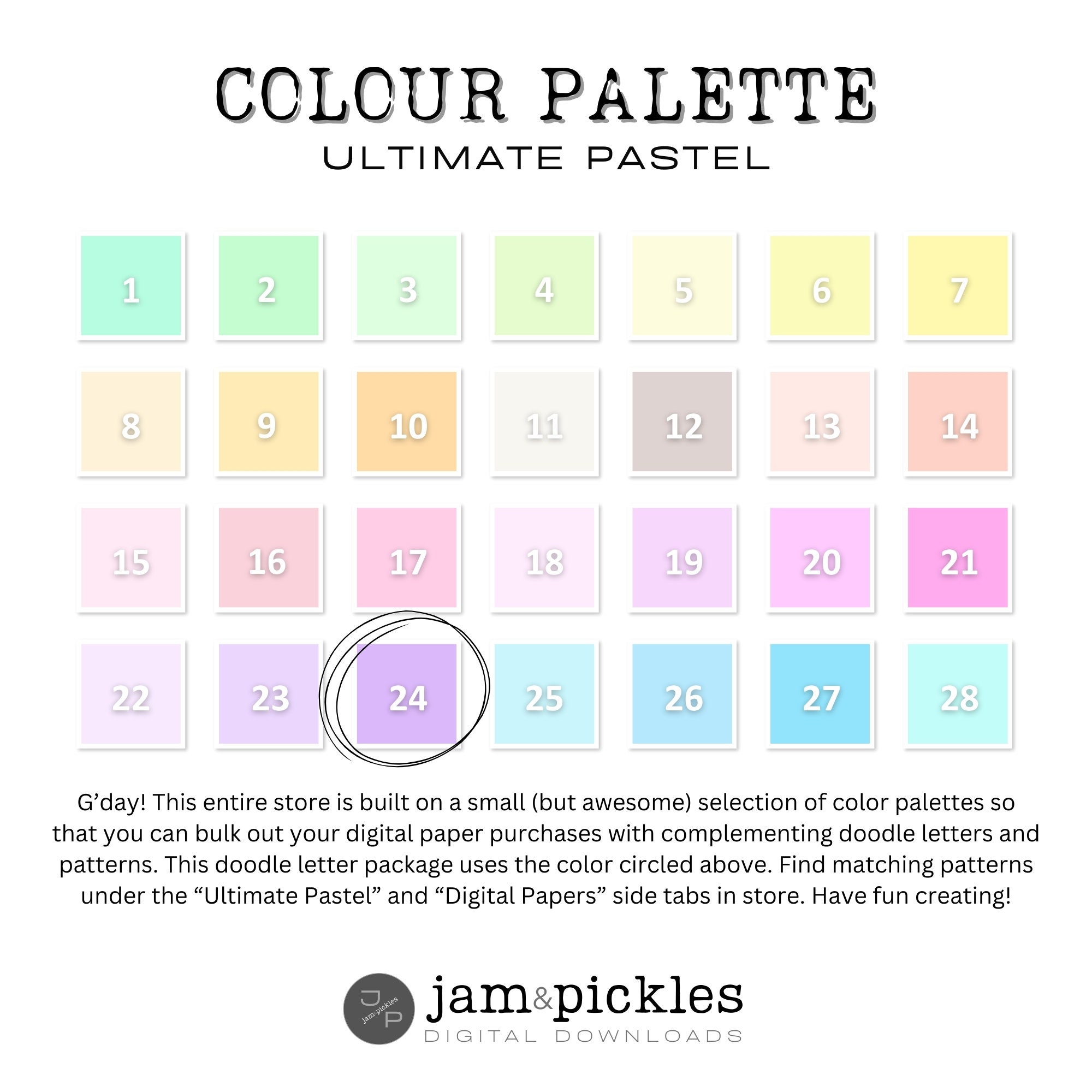 Ultimate Pastel 24 Alphabet Letters PNG Bundle, Hand Drawn Doodle ...