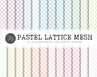 Pinstripe Digital Paper Pattern, Seamless, Vertical Stripe, 24 Pastel ...