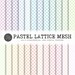Lattice Mesh Digital Paper Pattern, Seamless, 24 Pastel Paper Pack ...