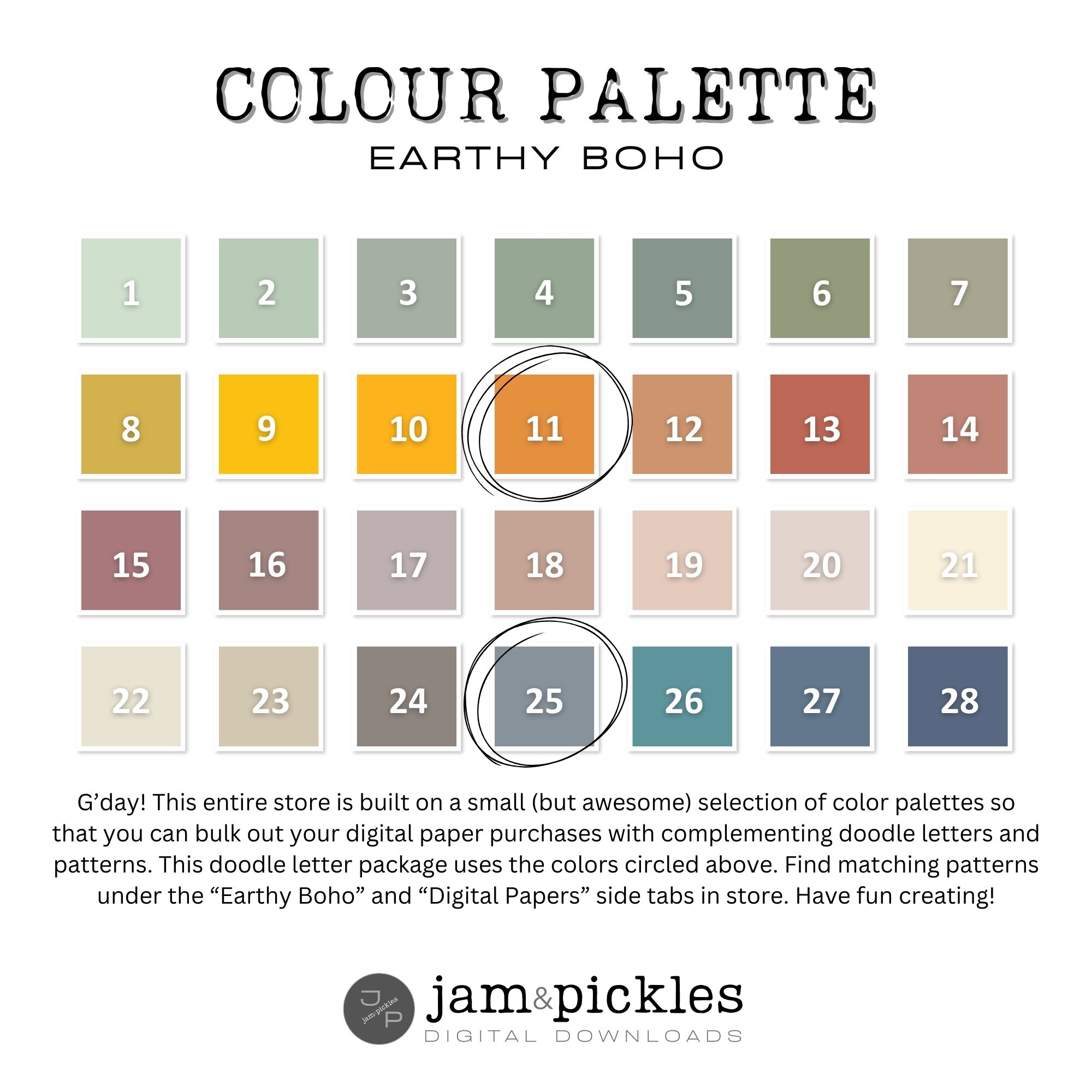 Earthy Boho 25 Alphabet Letters PNG Bundle, Hand Drawn Doodle Letters ...