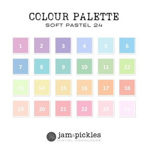 Pinstripe Digital Paper Pattern, Seamless, Vertical Stripe, 24 Pastel ...