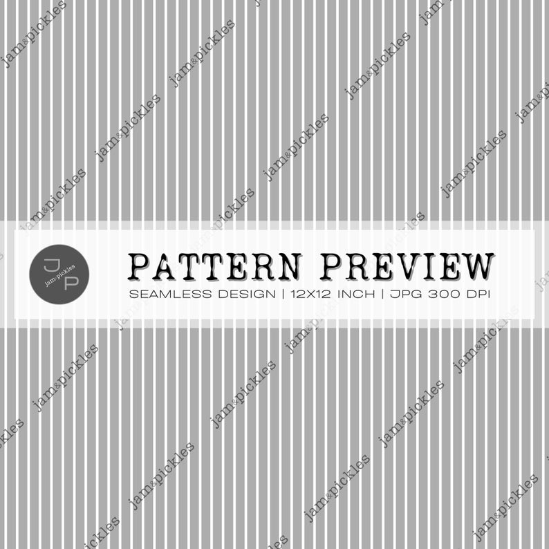 Pinstripe Digital Paper Pattern, Seamless, Vertical Stripe, 24 Pastel ...