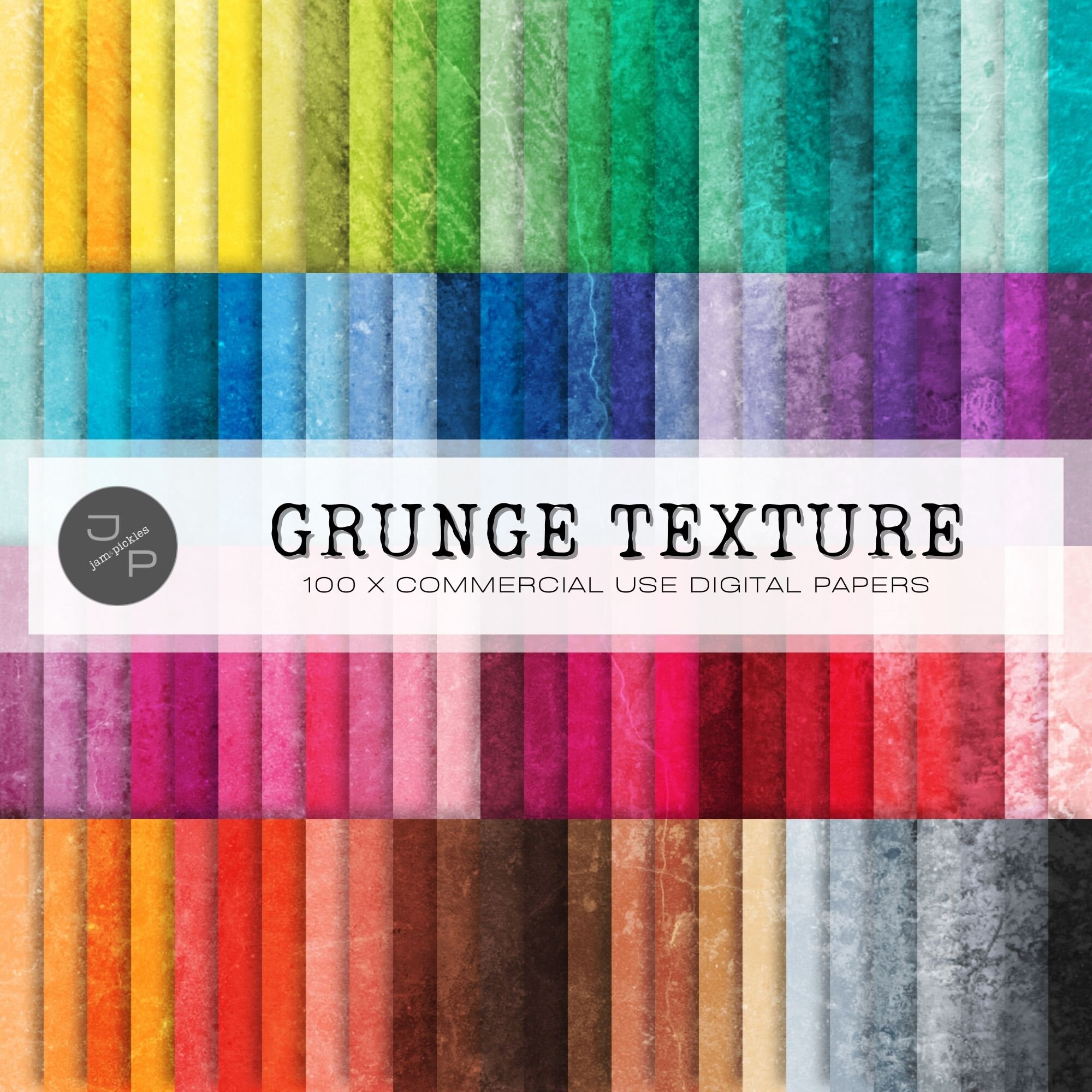 100 Grunge Texture Digital Paper, Distressed Texture, Commercial Use ...
