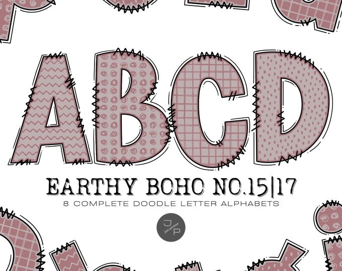 Doodle Alphabet PNG, Alphabet Letters PNG Bundle, Hand Drawn Doodles ...