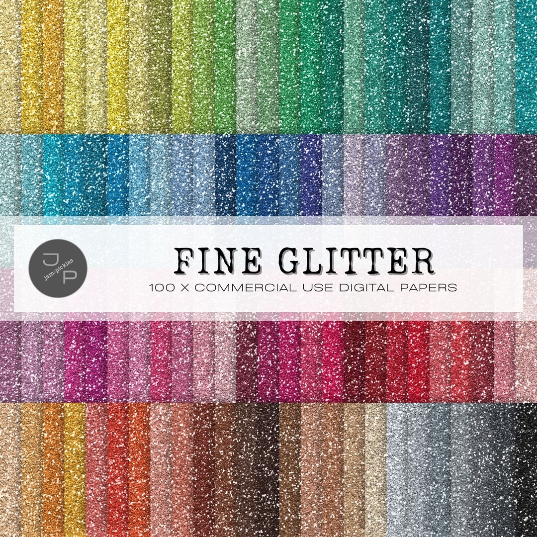 100 Fine Glitter Texture Digital Paper, Glitter Pattern, Commercial Use ...