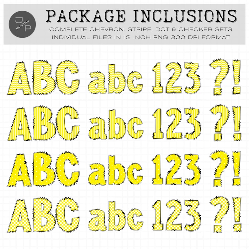 Rainbow Bright 7 Alphabet Letters PNG Bundle, Hand Drawn Doodle ...