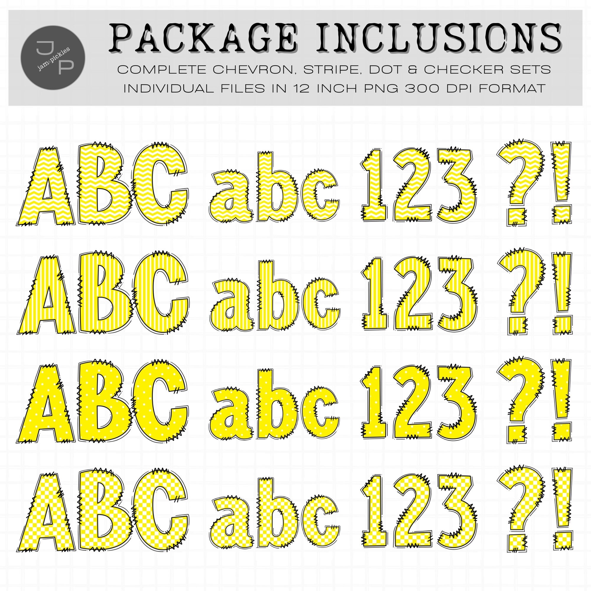 Rainbow Bright 7 Alphabet Letters PNG Bundle, Hand Drawn Doodle ...