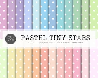 Pinstripe Digital Paper Pattern, Seamless, Vertical Stripe, 24 Pastel ...