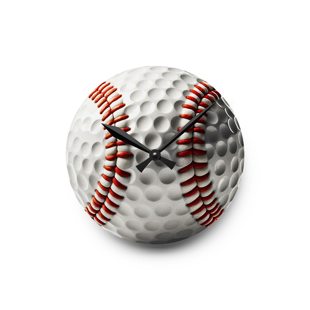 Golf Baseball Clock, Golf Clock, Baseball Clock, Golf Present, Golf ...