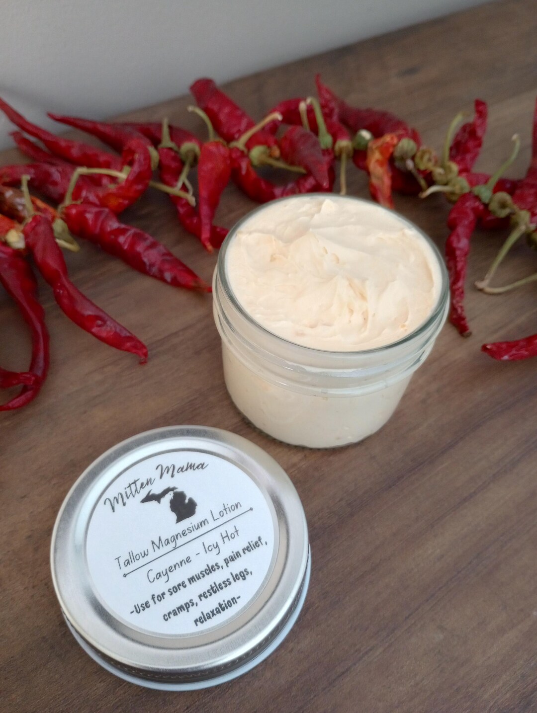 Cayenne Infused Magnesium Lotion| Beef Tallow | Herbal Pain Relief - Etsy