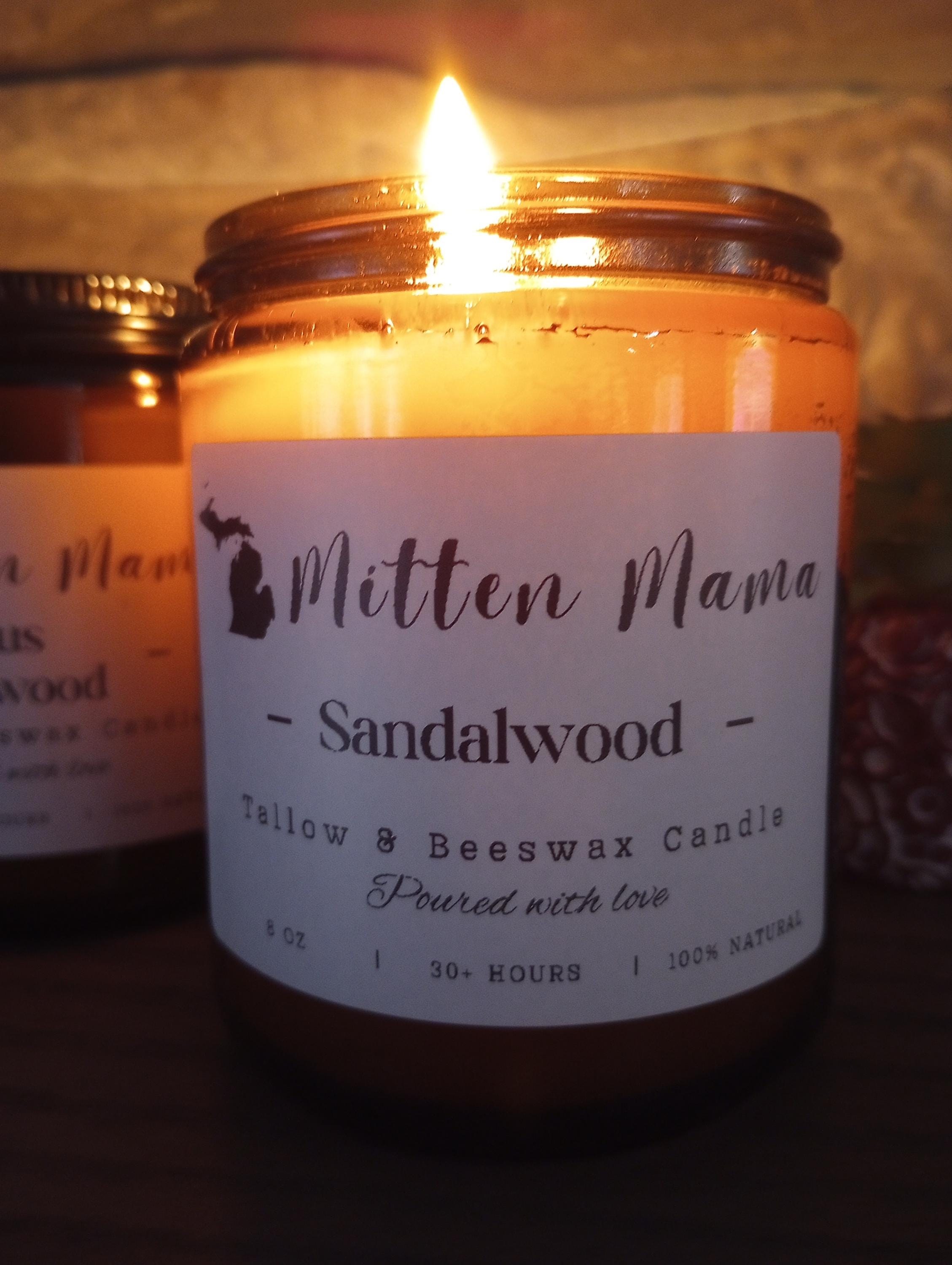 Tallow & Beeswax Candle All Natural | Handmade - Etsy