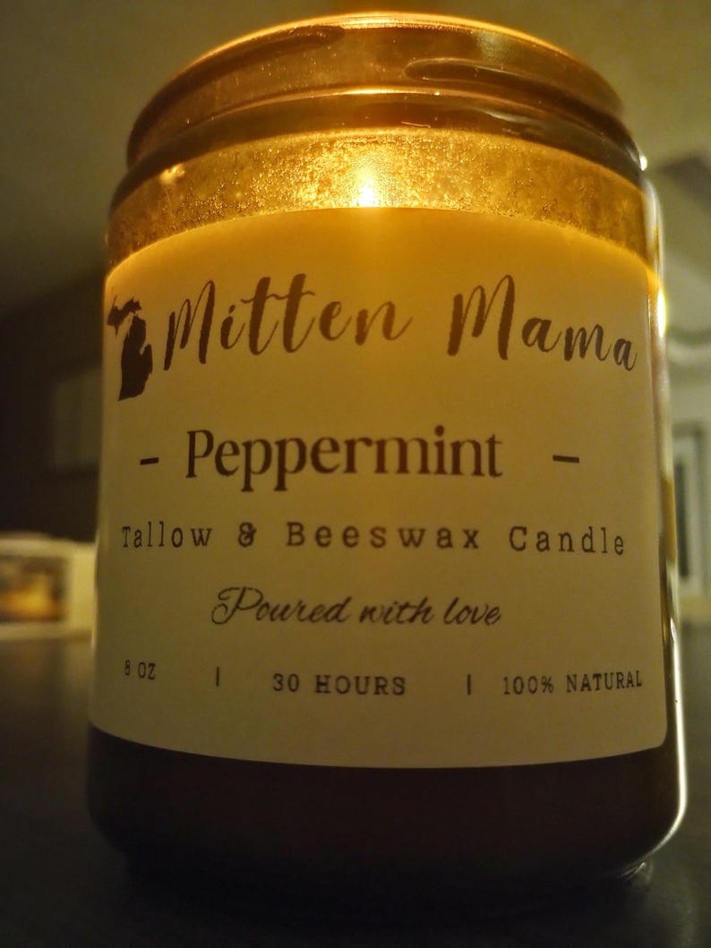 Tallow & Beeswax Candle All Natural | Handmade - Etsy