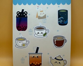 Thai Tea Boba Vinyl Sticker | Water Resistant Sticker for Laptops ...