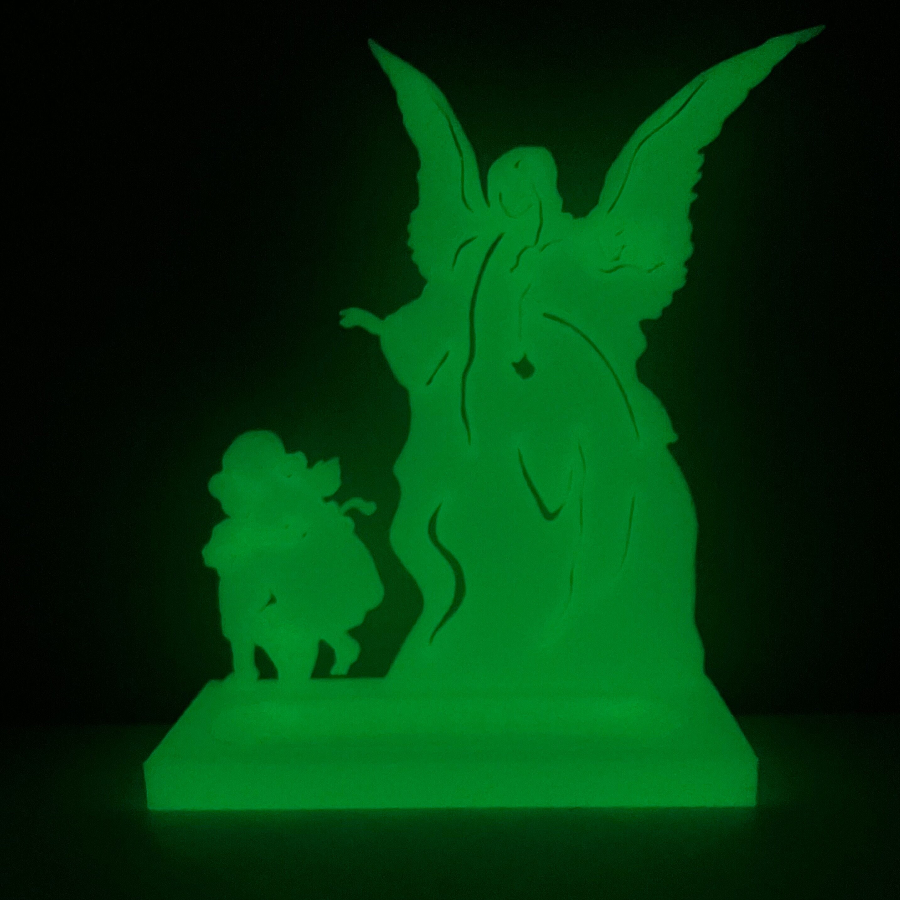 Guardian Angel Glow in the Dark Statue - Etsy