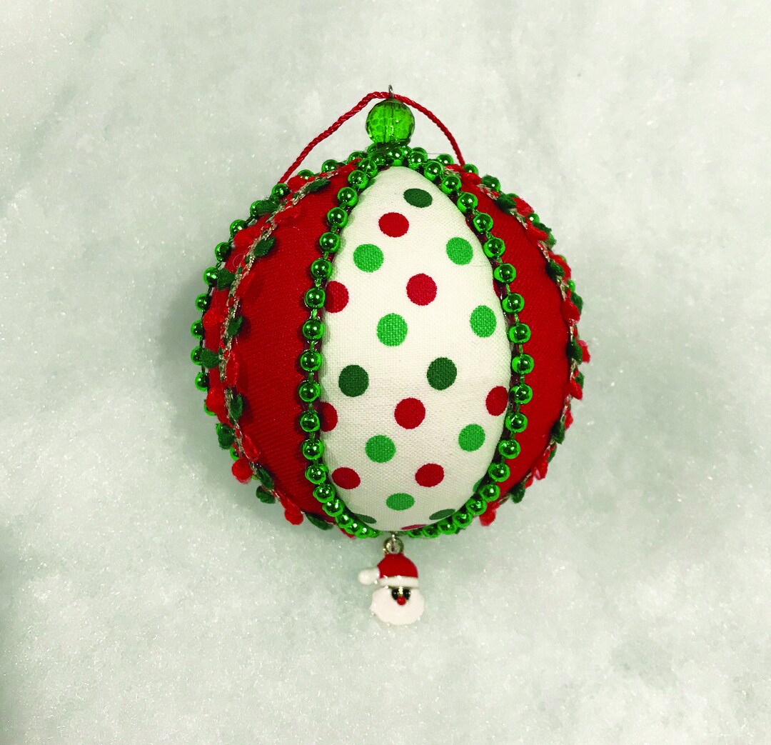 Polka Dot Christmas Ornament - Etsy