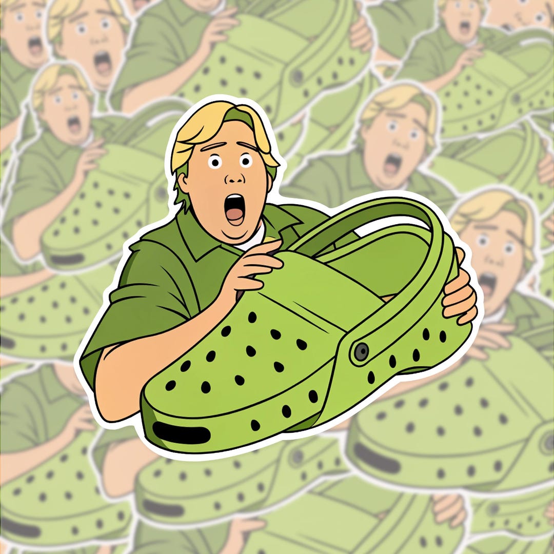 Croccy! Sticker - Vinyl Decal for Laptop, Water Bottle, Car, Journal ...