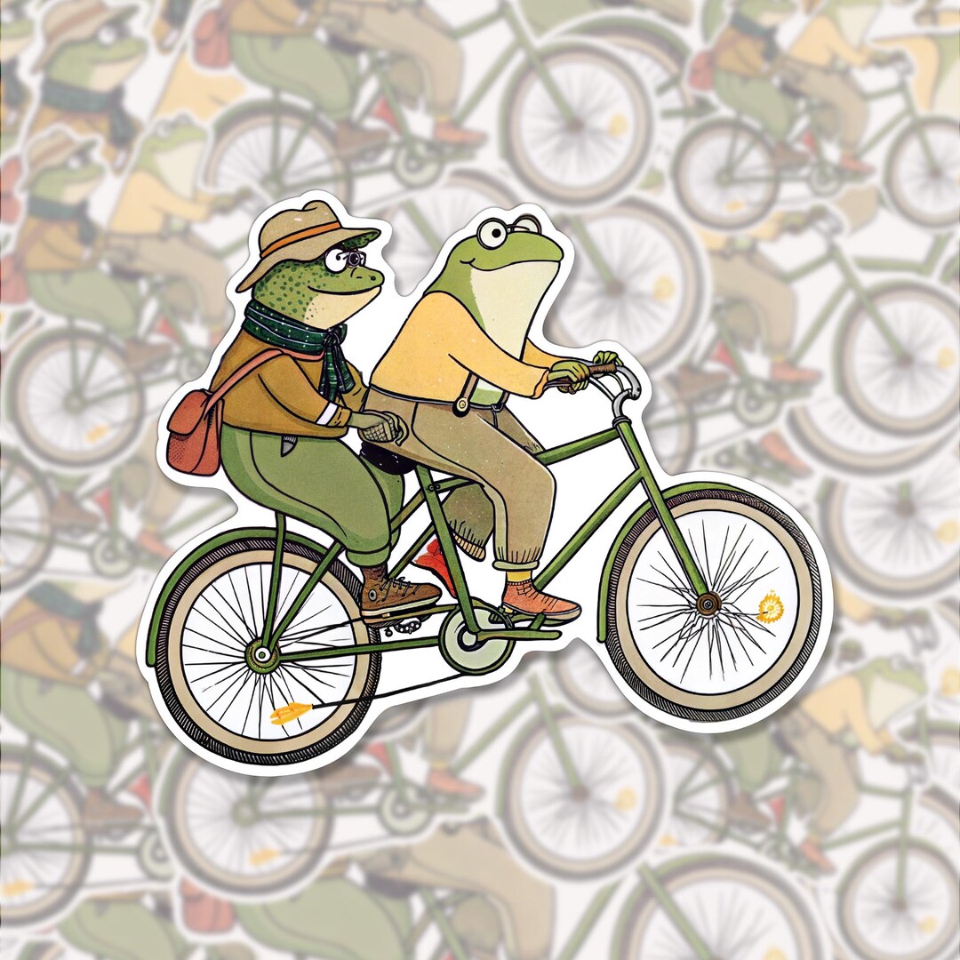 Frog & Toad Sticker - Cute Aesthetic Frog Vinyl Decal for Laptop, Water ...