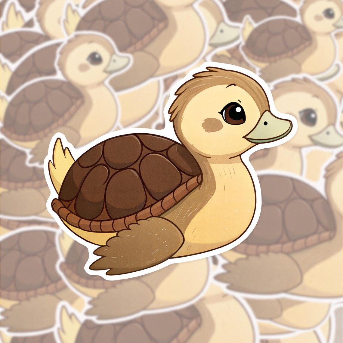 Avatar Turtle Duck Sticker - Cute Hybrid Animal Design - Fun Duck ...