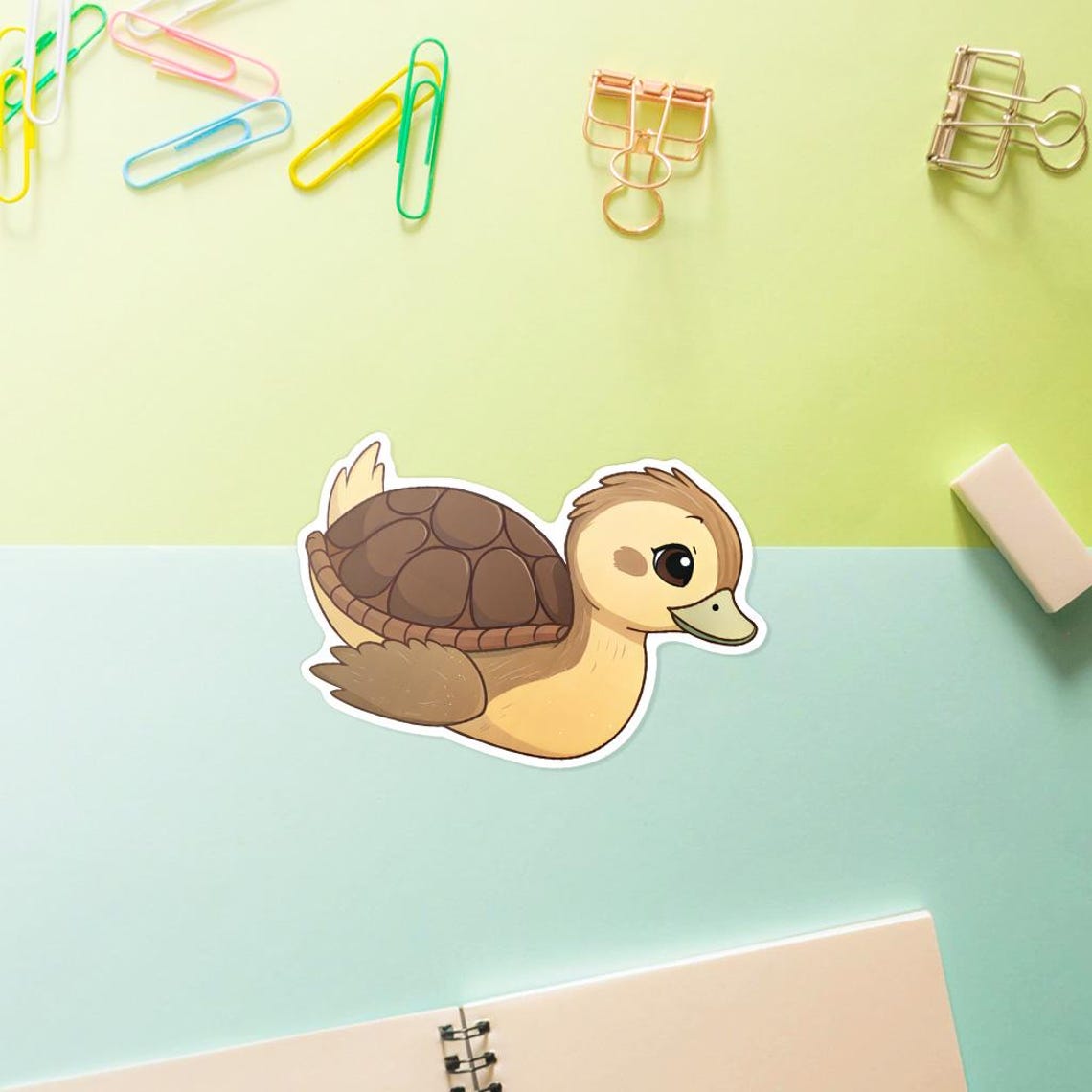 Avatar Turtle Duck Sticker - Cute Hybrid Animal Design - Fun Duck ...