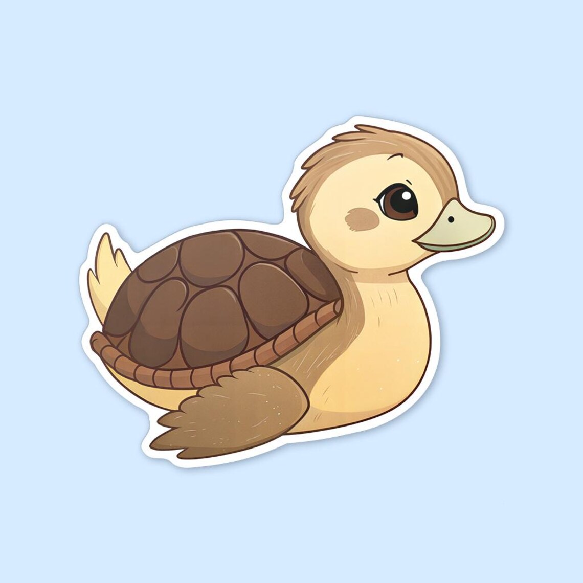 Avatar Turtle Duck Sticker - Cute Hybrid Animal Design - Fun Duck ...