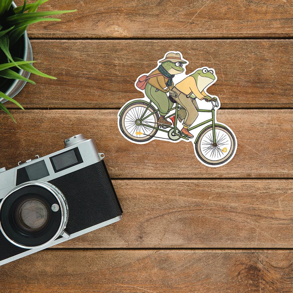 Frog & Toad Sticker - Cute Aesthetic Frog Vinyl Decal for Laptop, Water ...