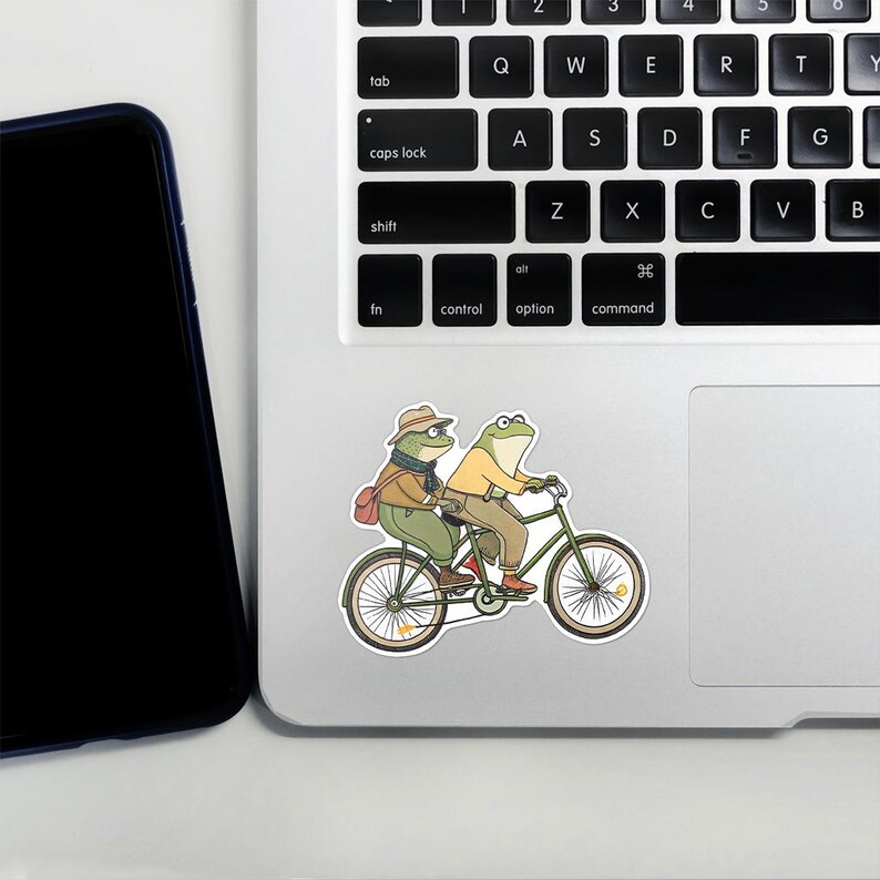 Frog & Toad Sticker - Cute Aesthetic Frog Vinyl Decal for Laptop, Water ...