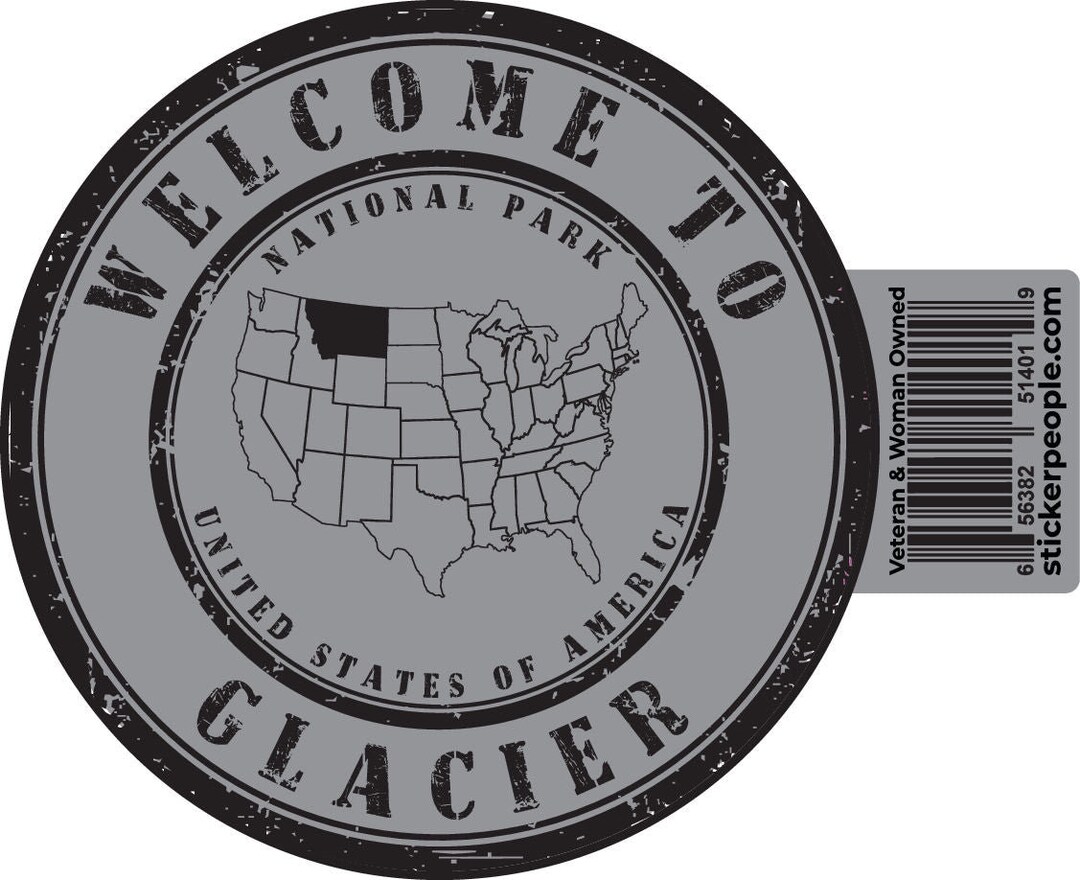 Welcome to Glacier National Park Stickers - Etsy