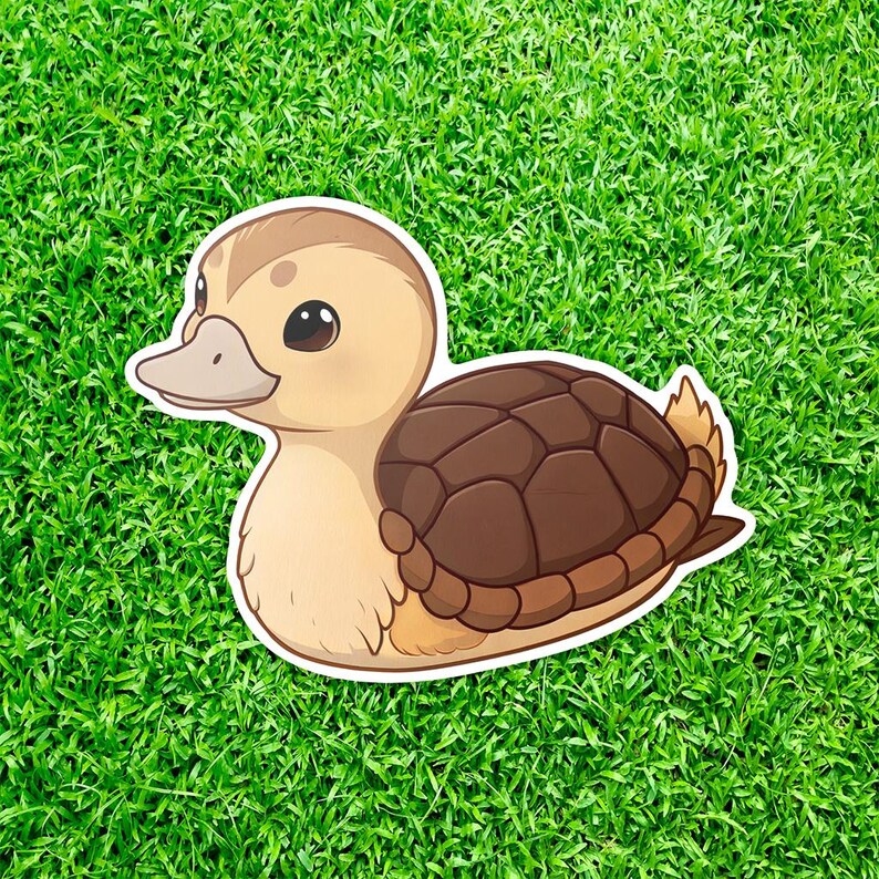 Avatar Turtle Duck Sticker - Cute Hybrid Animal Design - Fun Duck ...