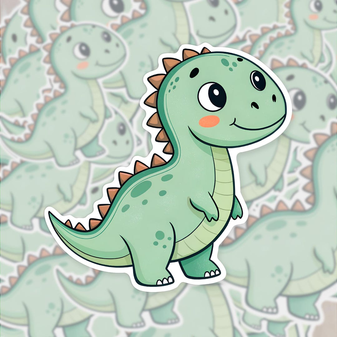 Brontosaurus Stickers - Cute Dinosaur Planner Sticker - Fun Gift for ...