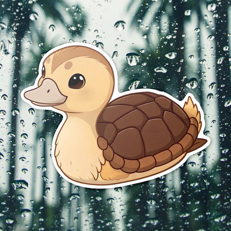 Avatar Turtle Duck Sticker - Cute Hybrid Animal Design - Fun Duck ...