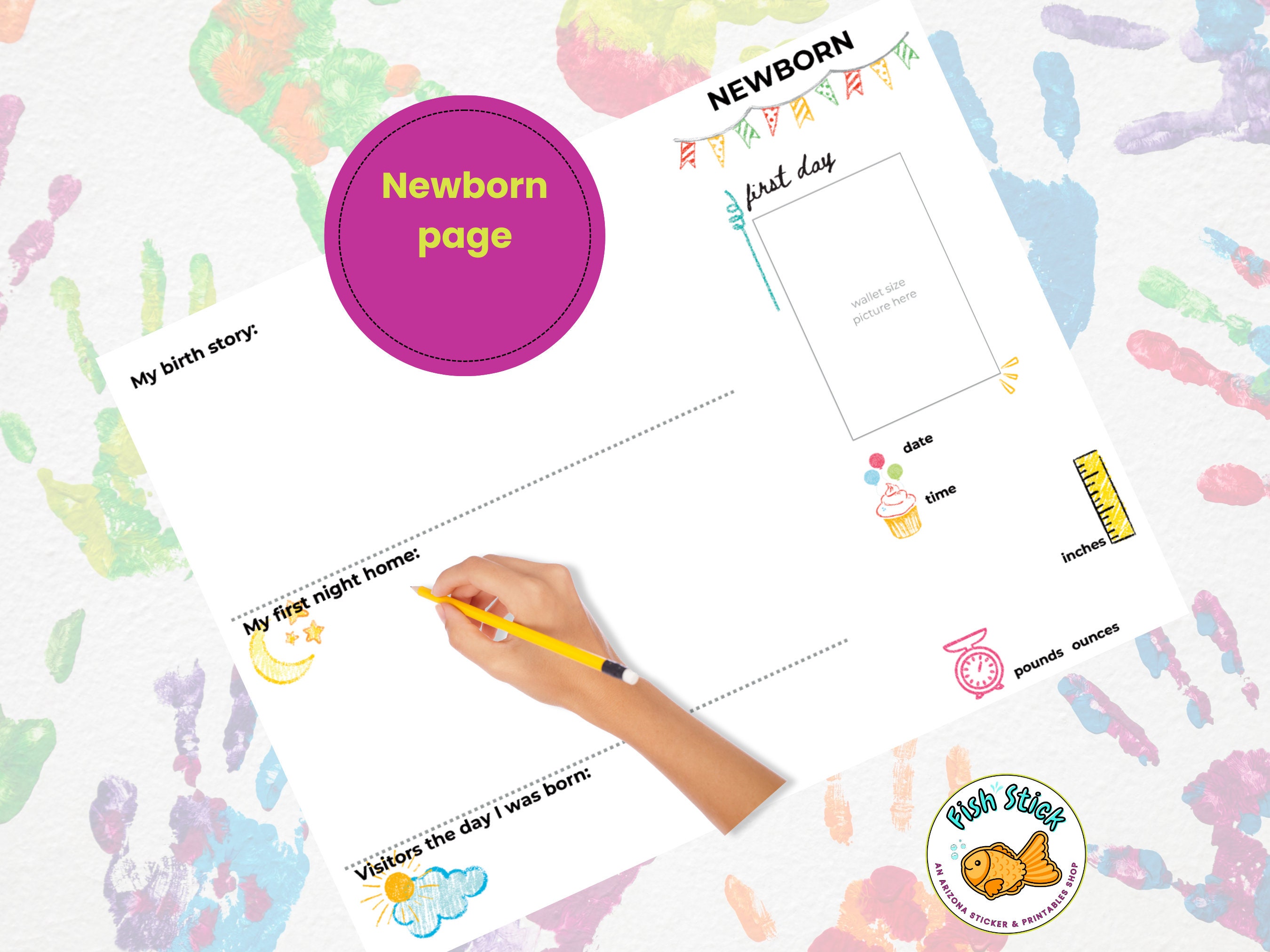 Baby Book Printable - Memory Book Printable - Baby's First Years - Kids ...