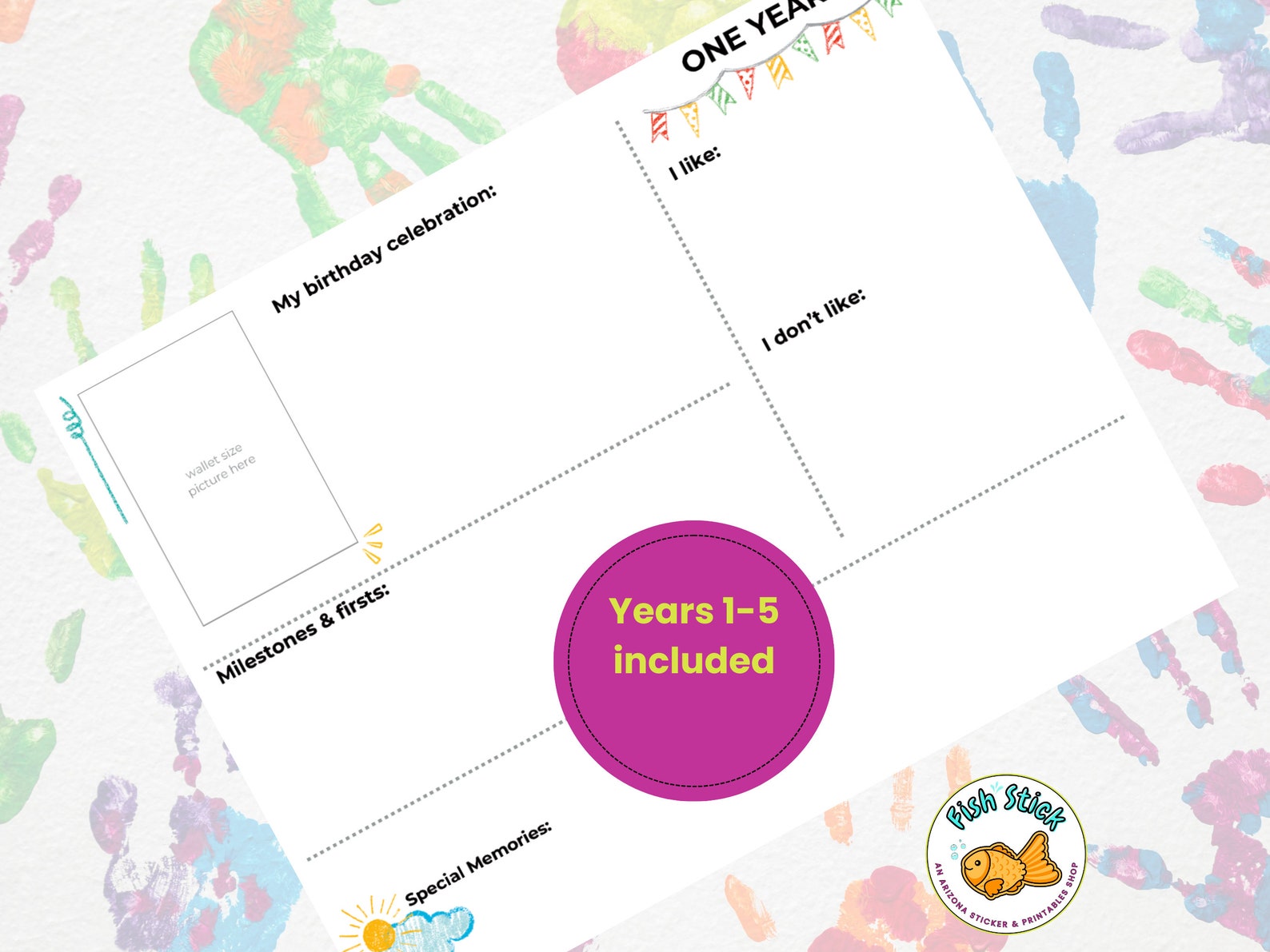 Baby Book Printable Memory Book Printable Baby's First Years Kids ...