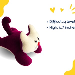 Lazy Kitten Plush Pattern - Etsy