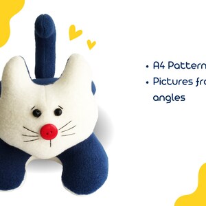 Lazy Kitten Plush Pattern - Etsy